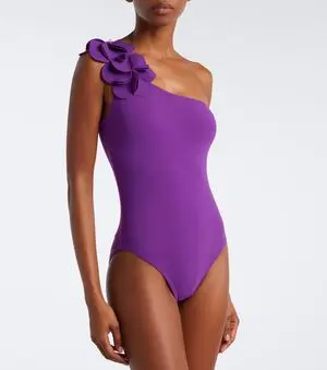 KARLA COLLETTO One-shoulder Swimsuit - Purple