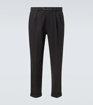 Brunello Cucinelli Cotton Straight Pants - Grey