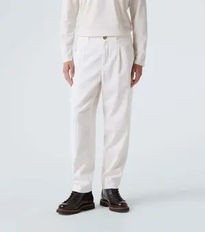 Brunello Cucinelli Cotton Straight Pants