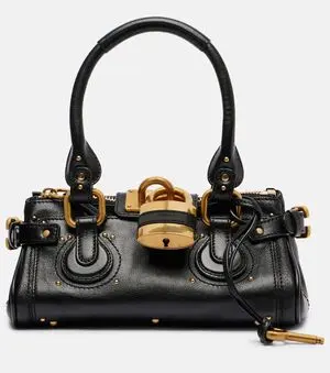 Chloé Paddington Small Leather Shoulder Bag - Black