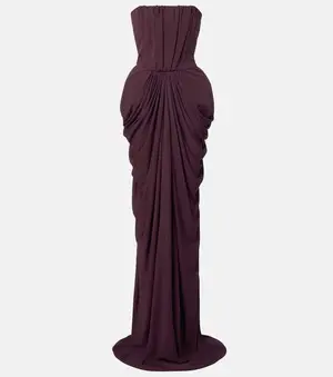Stella McCartney Strapless Crêpe Jersey Gown