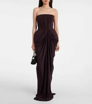 Stella McCartney Strapless Crêpe Jersey Gown