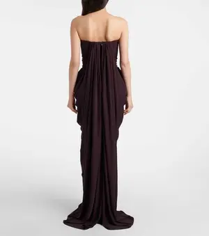 Stella McCartney Strapless Crêpe Jersey Gown