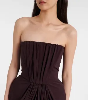 Stella McCartney Strapless Crêpe Jersey Gown