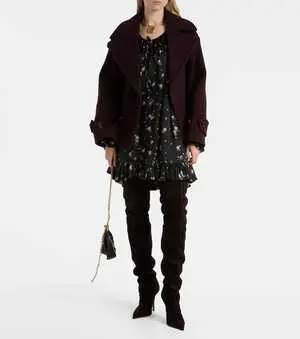 Paris Texas Jessica 105 Suede Over-the-knee Boots - Black