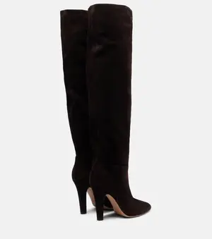Paris Texas Elsa 100 Suede Over-the-knee Boots - Black