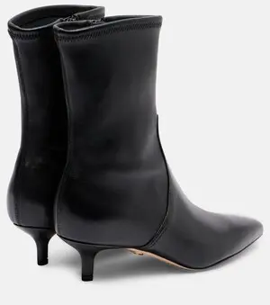 Veronica Beard Lisa Leather Ankle Boots
