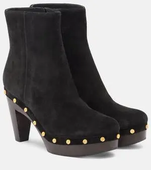 Veronica Beard Gavi Suede Ankle Boots