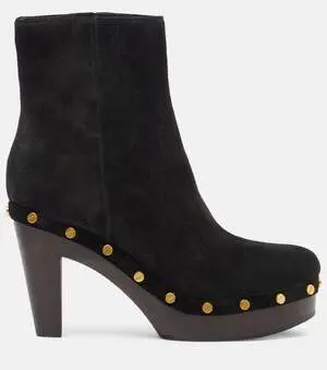 Veronica Beard Gavi Suede Ankle Boots