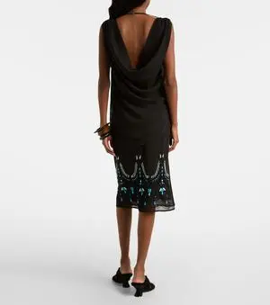 XU ZHI Beaded Jersey Top