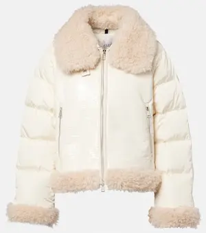 Moncler Rubrouk Teddy-trimmed Down Jacket