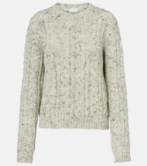 Moncler Cable-knit Wool-blend Sweater
