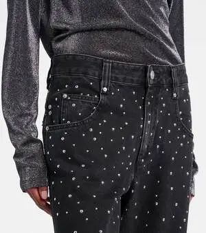 MARANT ETOILE Embellished Straight Jeans