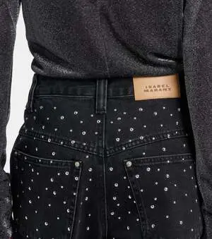 MARANT ETOILE Embellished Straight Jeans