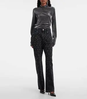 MARANT ETOILE Embellished Straight Jeans
