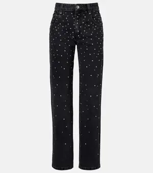 MARANT ETOILE Embellished Straight Jeans