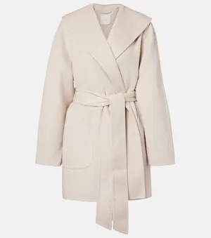 Varley Edgemere Wool-blend Wrap Jacket - Beige