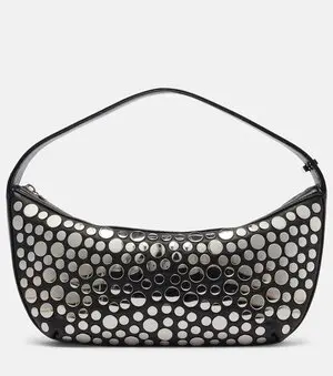 Staud Demy Small Studded Shoulder Bag - Black