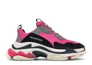 Balenciaga Triple S Sneakers Neon Pink/black