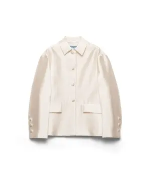 Prada Single-breasted Silk And Wool Jacket