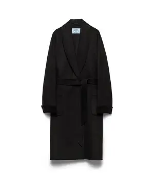 Prada Single-breasted Double Cashwool Coat