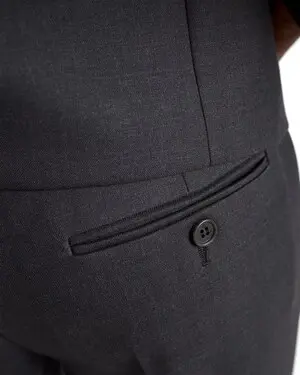 Prada Wool Gabardine Pants With Pin - Grey