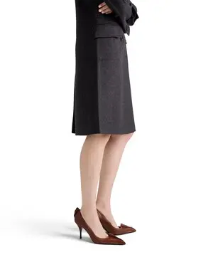 Prada Double Cashwool Double-breasted Coat - Grey