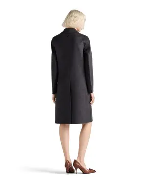 Prada Double Cashwool Double-breasted Coat - Grey