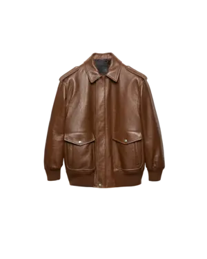 Prada Nappa Leather Bomber Jacket