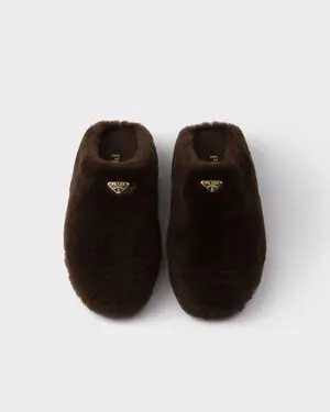 Prada Shearling Mules