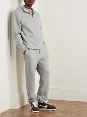 JAMES PERSE Cozy Tapered Cotton-blend Jersey Sweatpants - Gray