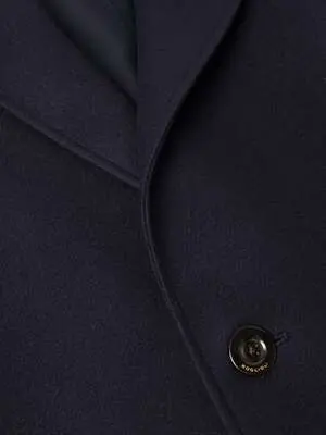 Boglioli Virgin Wool-blend Overcoat - Navy