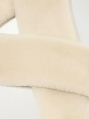 TOTEME Tuxedo Shearling Scarf