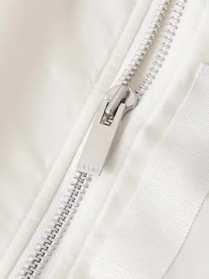 Sacai Wool And Shell-paneled Bomber Jacket