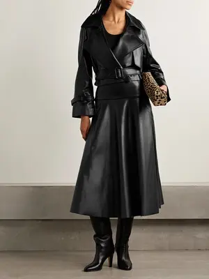 Norma Kamali Vegan Midi Skirt