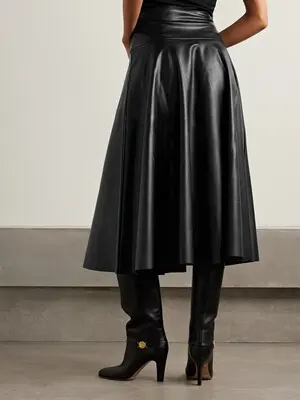 Norma Kamali Vegan Midi Skirt
