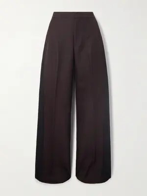 DIOTIMA Planno Paneled Wool Wide-leg Pants
