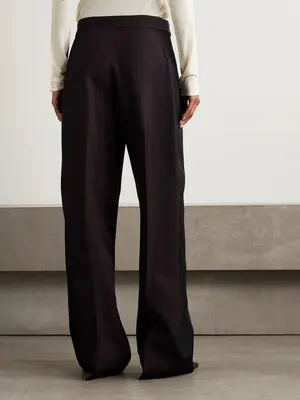 DIOTIMA Planno Paneled Wool Wide-leg Pants
