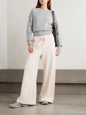 Eterne Embroidered Jersey Sweatshirt - Gray