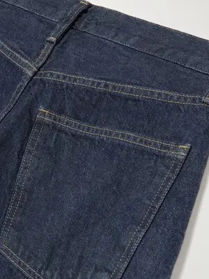 AGOLDE Luna Pieced High-waist Tapered Jeans - Blue