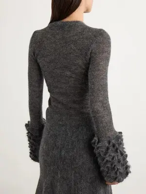 Alaïa Ruched Mohair-blend Sweater