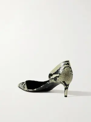 Khaite Jett Snake-effect Leather Pumps - Animal Print