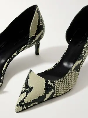 Khaite Jett Snake-effect Leather Pumps - Animal Print