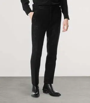 TOM FORD Virgin Wool-blend Dyllan Trousers - Black
