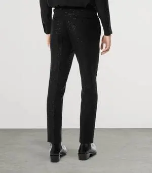 TOM FORD Virgin Wool-blend Dyllan Trousers - Black