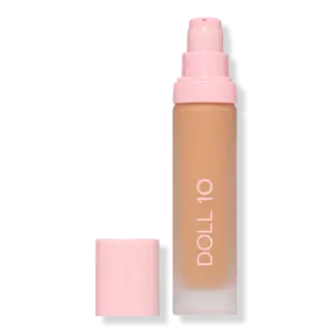 DOLL 10 T.c.e This Covers Everything Super Coverage Serum Makeup With Peptides - Tan