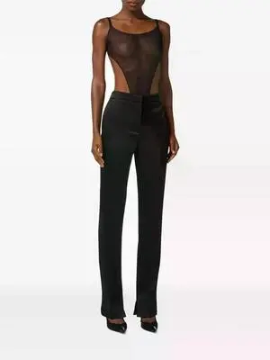 Elisabetta Franchi Snake-pattern Tulle Bodysuit