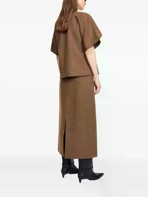 BY MALENE BIRGER Palomie Slit Skirt - Brown