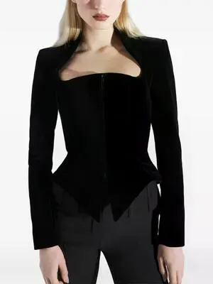 MUGLER Velvet Corset Jacket