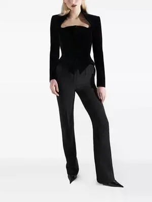 MUGLER Velvet Corset Jacket